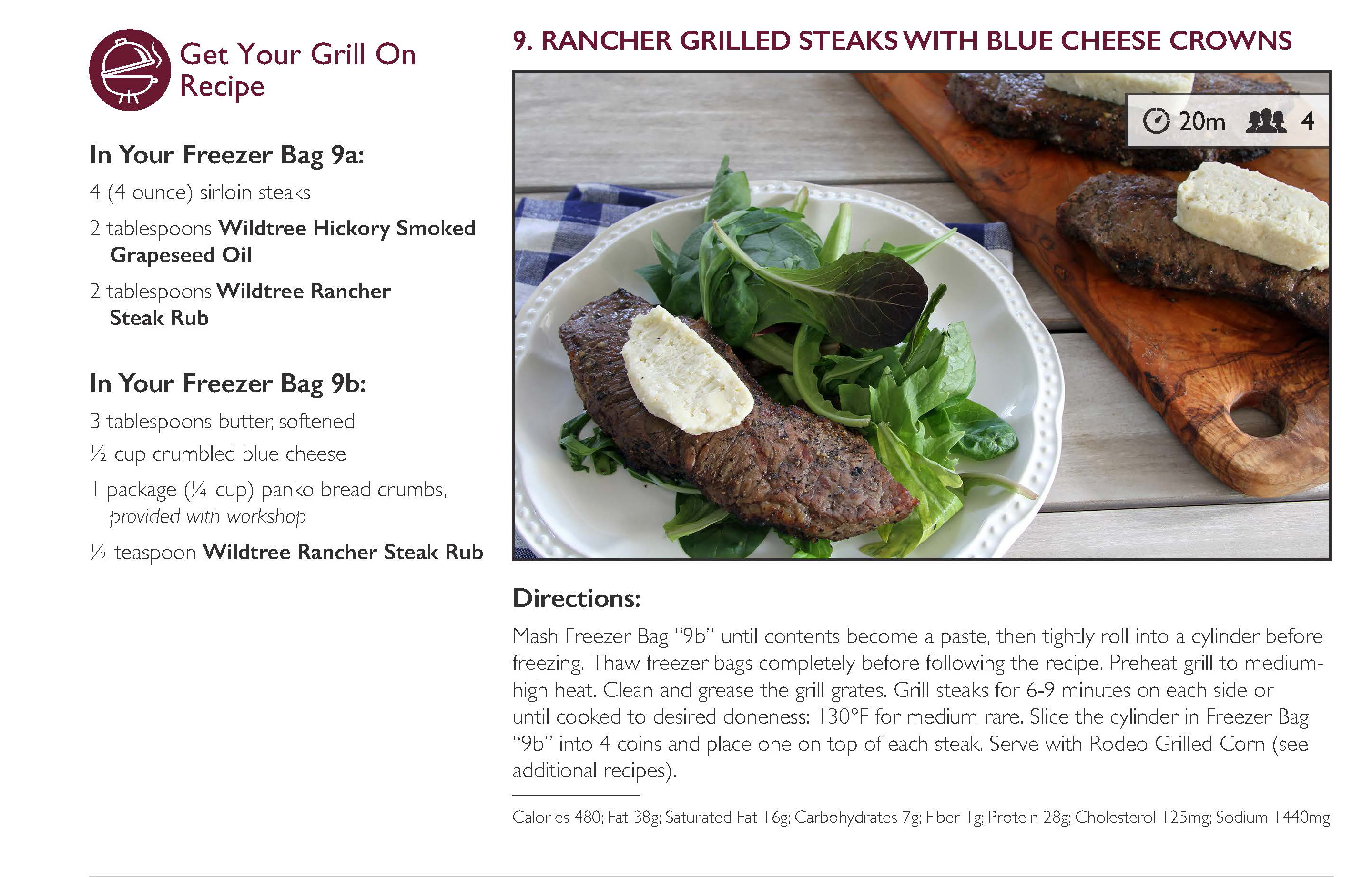 Rancher Grilled Steaks with Blue Cheese Crowns – Suzette Welling Art ...